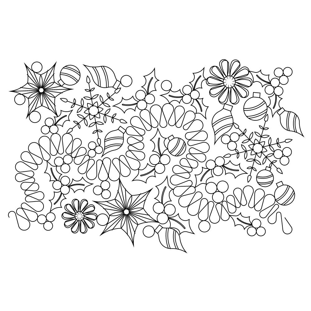 ribbon candy e2e 001 - Edge to Edge Quilting Patterns